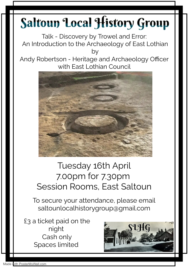 Past events – Saltoun Local History Group